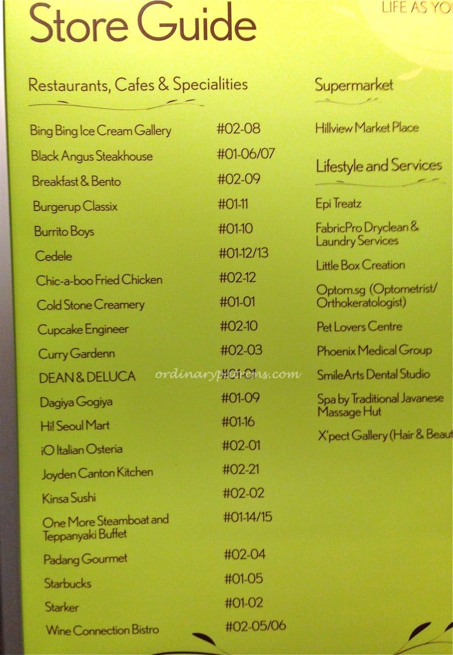 HillV2 Shopping Mall opens at Hillview, Singapore - The Ordinary Patrons