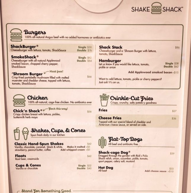 Shake Shack Burgers - We find out what's the fuss about - The Ordinary ...