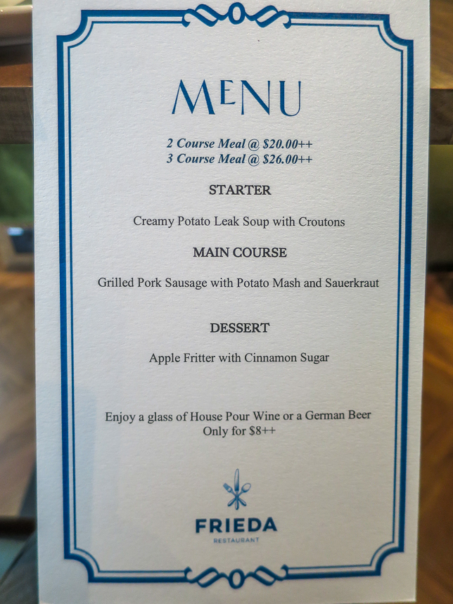 Frieda Restaurant - new German restaurant in Capitol Kempinski ...