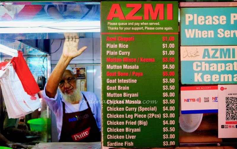 Our chapati and dosai lunch at Azmi Restaurant in Little India - The ...