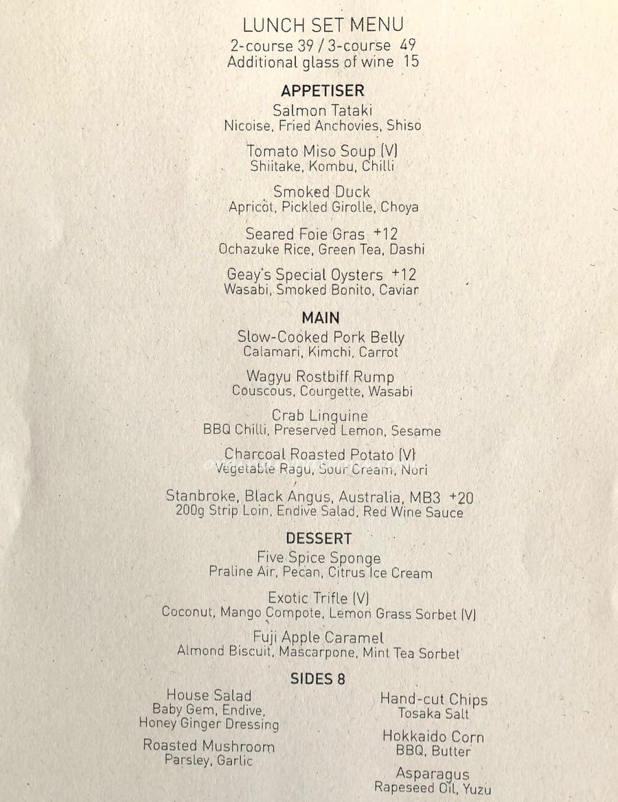 Sunday Set Lunch in a Beautiful Restaurant in Singapore - The Ordinary ...