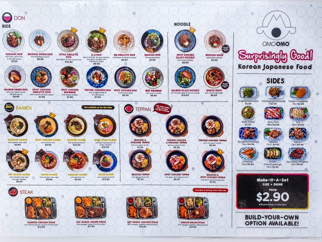 OmoOmo Takeaway Bento - The Ordinary Patrons