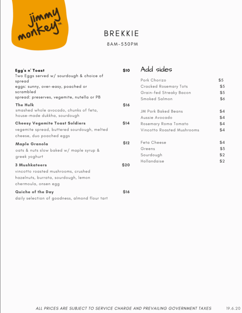New Jimmy Monkey Cafe in PLQ - The Ordinary Patrons