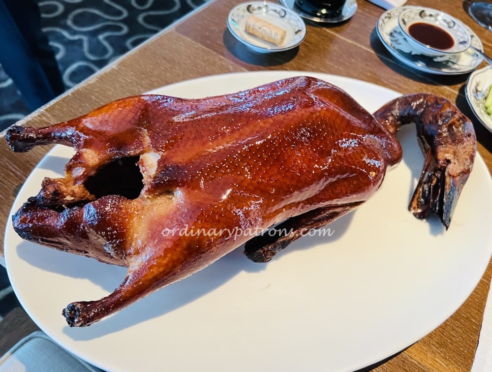 Michelin Star Peking Duck at Ritz Carlton Singapore - The Ordinary Patrons