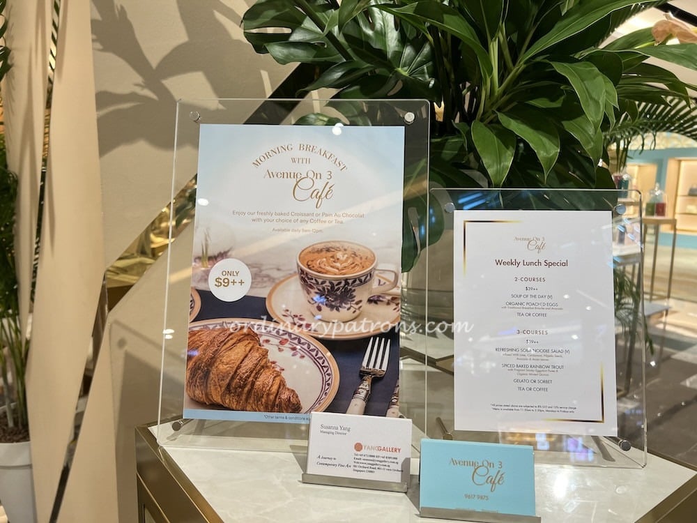 Avenue on 3 Cafe Paragon Orchard - Posh Oasis in Busy Singapore - The ...