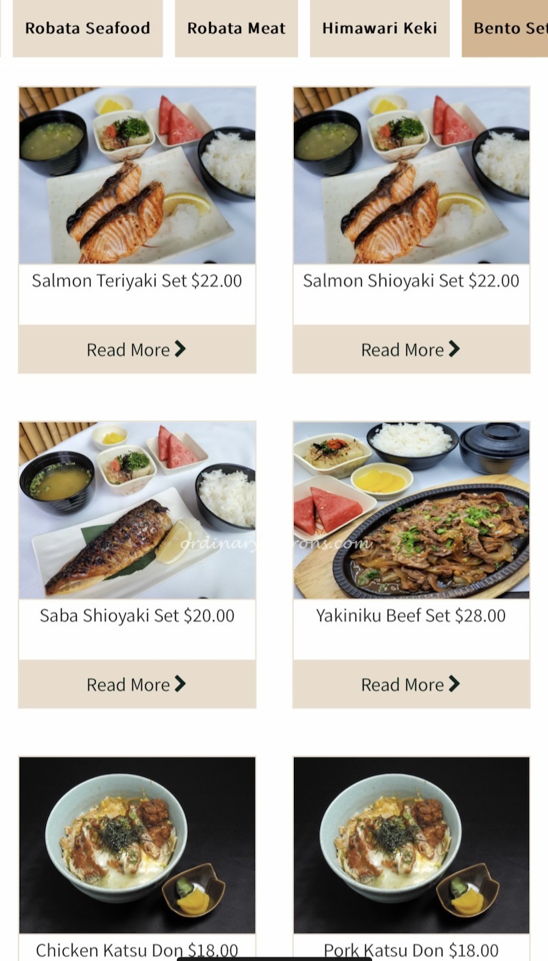 Himawari Japanese Restaurant - Lunch at Alexandra Road - The Ordinary ...