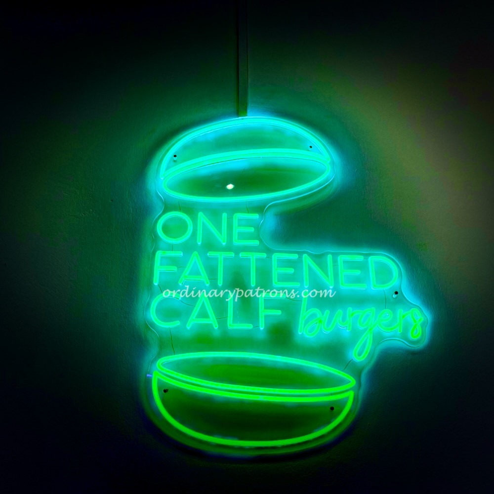 One Fattened Calf Burgers : Cosy Burger Joint in Fusionopolis - The ...