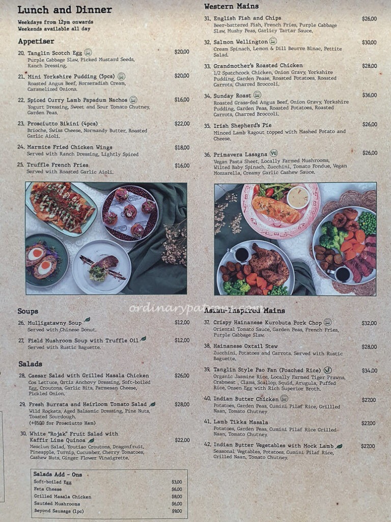 Tanglin Cookhouse in Paya Lebar Quarter (PLQ) - The Ordinary Patrons