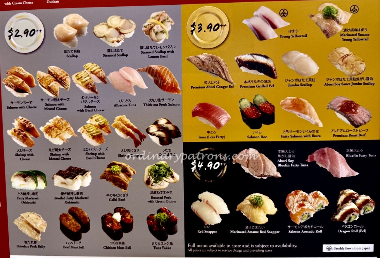 Sushiro Thomson Plaza - New Singapore Conveyor Sushi Outlet - The ...