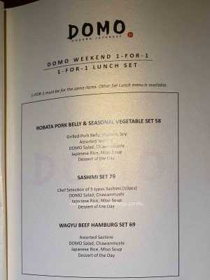 DOMO Modern Japanese : Set Lunch at New Restaurant in Raffles City ...
