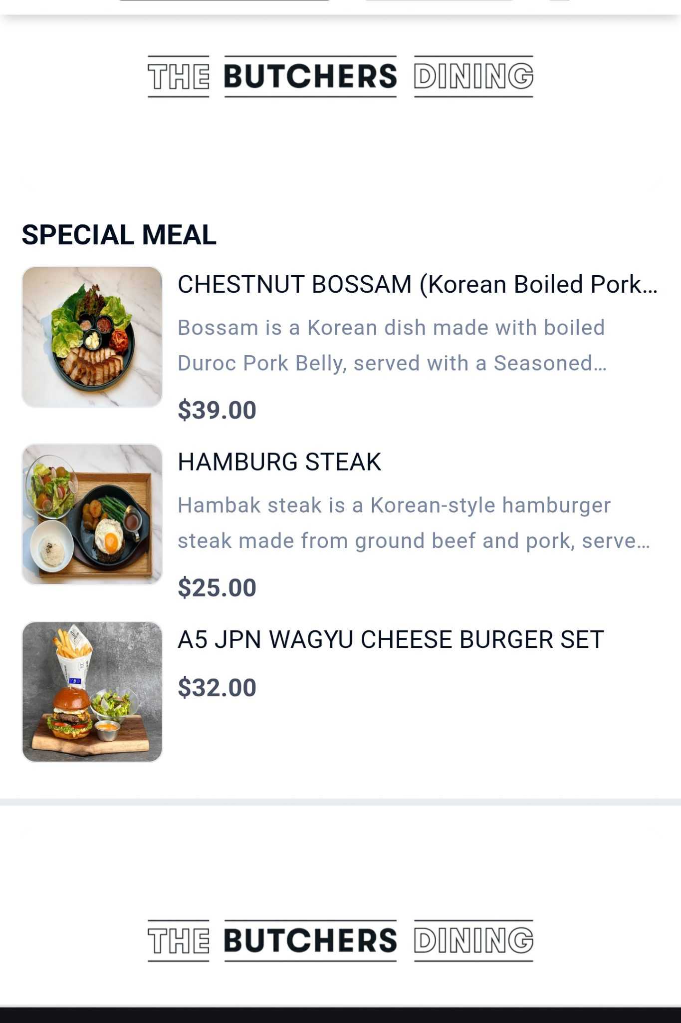 The Butcher's Dining - Korean gourmet butcher and all day dining - The ...